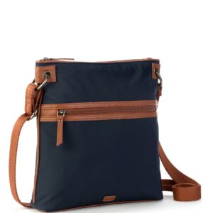 The Sak Esperato Nylon Flat Crossbody in Eco Twill, Adjustable Repreve Webbing Strap, Navy