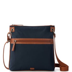 The Sak Esperato Nylon Flat Crossbody in Eco Twill, Adjustable Repreve Webbing Strap, Navy