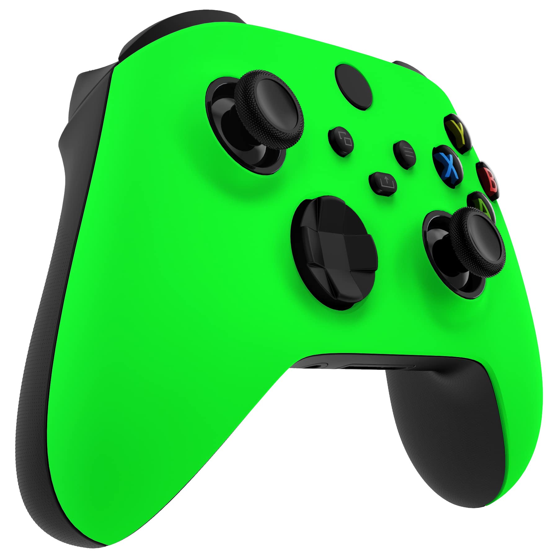 eXtremeRate FaceMag Magnetic Front Shell for Xbox Series X & S Controller, Neon Green Replacement Parts Accessores Soft Touch Grip Faceplate for Xbox Core Wireless Controller [Controller Excluded]