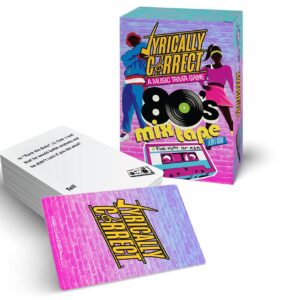 Lyrically Correct Music Trivia Card Game | Multi-Generational Family Gatherings, Adult Game Night and Fun Trivia (80's Mixtape Hip Hop, R&B, Funk and Pop)