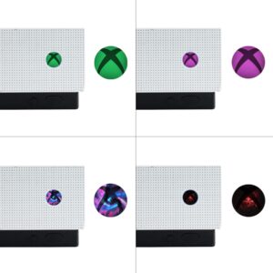 PlayVital Custom Home Button Power Switch Stickers Skin Cover for Xbox Series X & S, for Xbox One & Xbox One X/S Console & Controller, for Xbox One Elite Controller and Kinect - 60 pcs One Pack