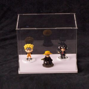 Openable Clear Acrylic Display Case Box ，Versatile Collectibles Display Dustproof Showcase with Thickening Base，for Display Action Figures Home Storage Organizing Toys (16x8x10 inch/40x20x25cm)