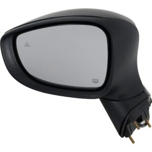 kool vue driver side power heated mirror for chrysler pacifica 2017-2019 with signal light & blind spot light textured