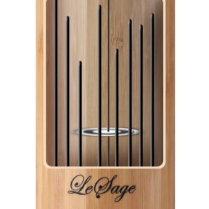 LeSage Chakra Chime Bamboo Meditation Chimes for Outdoors Zen Wind Chime Yoga Deep Sound Healing Wind Chimes Fm Chord Home Decoration