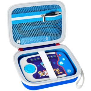 case compatible with leapfrog for paw patrol learning video game. learning toys storage holder organizer for toddle wireless controller, for hdmi game stick, batteries and usb cables (box only)