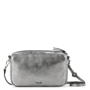 The Sak Cora Leather Crossbody, Dark Silver