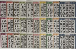 the ticket gurus bingo paper game cards - 3 cards - 10 sheets - 100 books