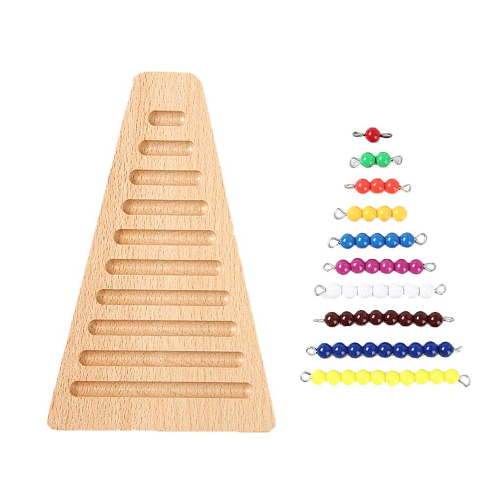 predolo Montessori Math Materials Colored Bead Stairs Early Preschool Learning