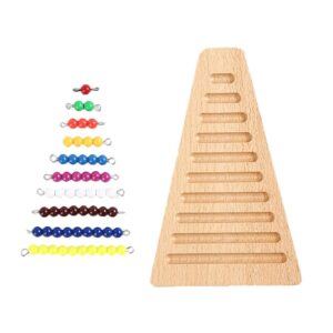 predolo Montessori Math Materials Colored Bead Stairs Early Preschool Learning