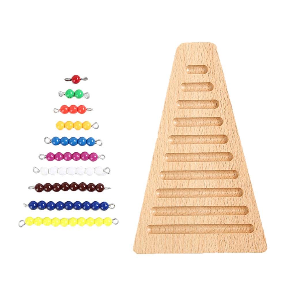 predolo Montessori Math Materials Colored Bead Stairs Early Preschool Learning