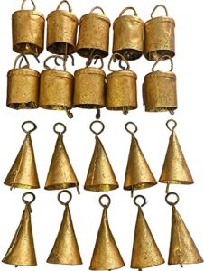 vintage indian tin bells rustic chime vintage jingle bell cow bells christmas tree crafts decoration