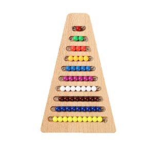 predolo montessori math materials colored bead stairs early preschool learning