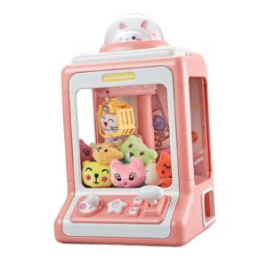 harilla small claw machine,kids arcade claw machine, pink