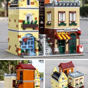 General Jim's Building Blocks Lighted Music Store Coffee Cafe Shop and Lounge Modular Building Blocks Bricks Set | Compatible with Lego City Sets