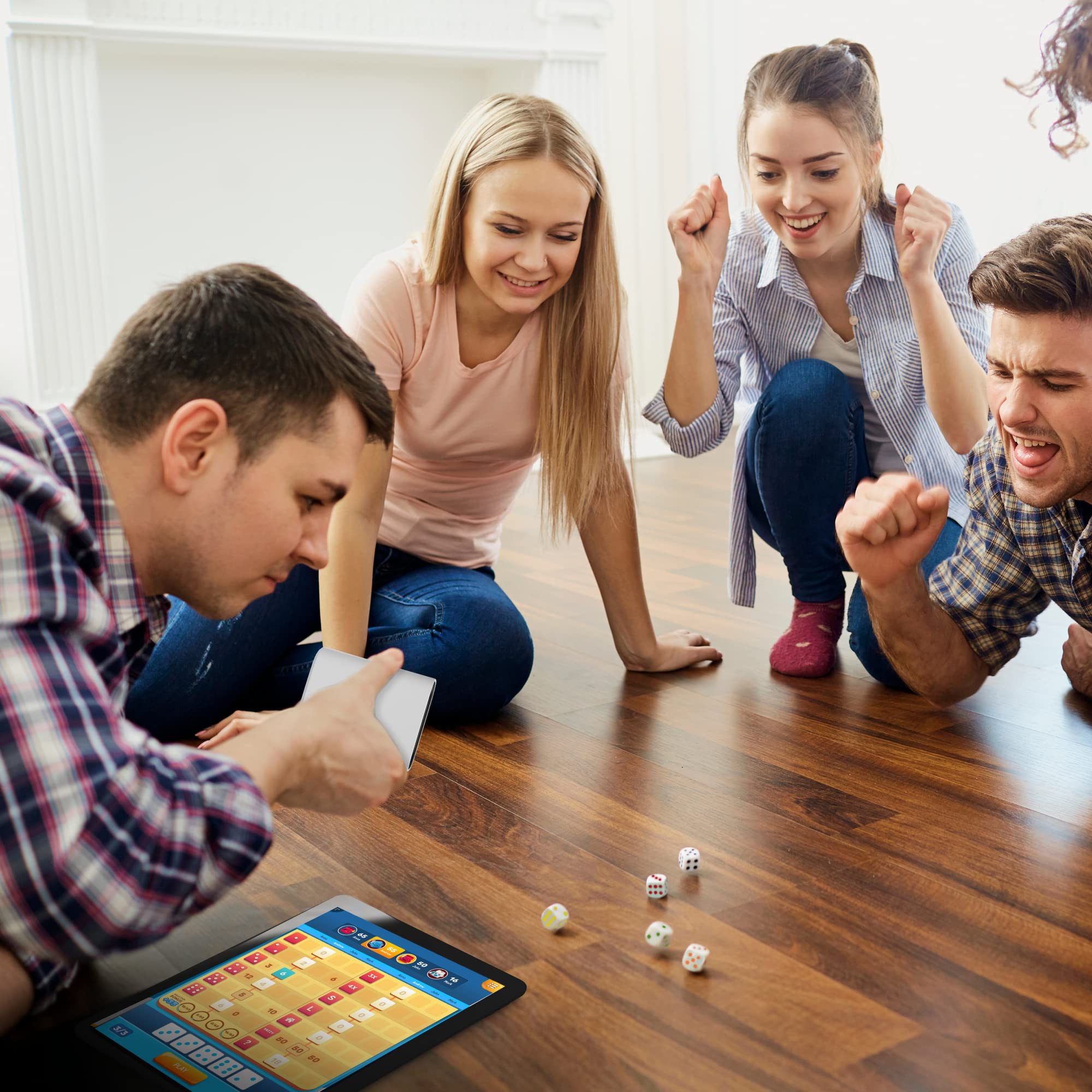 GoCube GoDice Accessory Bundle - USB Charger, Dice Cup, & Unique Foldable Dice Tray to Enhance Your Playing Experience at Home or On The Go. A Perfect Add On for GoDice Owners & Games