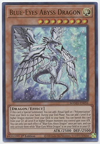 Blue-Eyes Abyss Dragon - MAMA-EN056 - Ultra Rare - 1st Edition