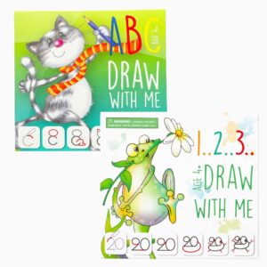 drawing with alphabet and numbers set games for kids ages 4-8 activity toy for girls boy birthday