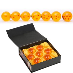 the novelty children's toy dragon transparent play balls set contains 7 dragon transparent play ballss 1.7 inches / 4.3cm star crystal balls