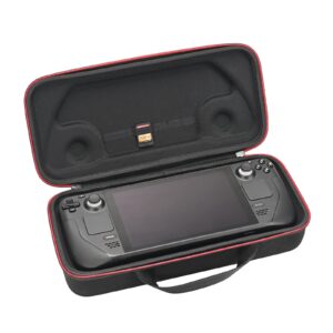 rlsoco carrying case for steam deck & steam deck oled, protective case for steam deck console, steam dock, ac adapter, sd card (case only)