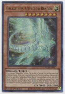 galaxy-eyes afterglow dragon - mama-en057 - ultra rare - 1st edition