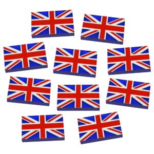 litko world war two miniature wargame flag tokens | historical game pieces | compatible with bolt action and flames of war | 10 pack (united kingdom)