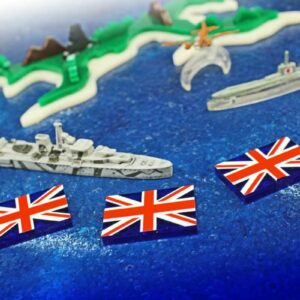 LITKO World War Two Miniature Wargame Flag Tokens | Historical Game Pieces | Compatible with Bolt Action and Flames of War | 10 Pack (United Kingdom)