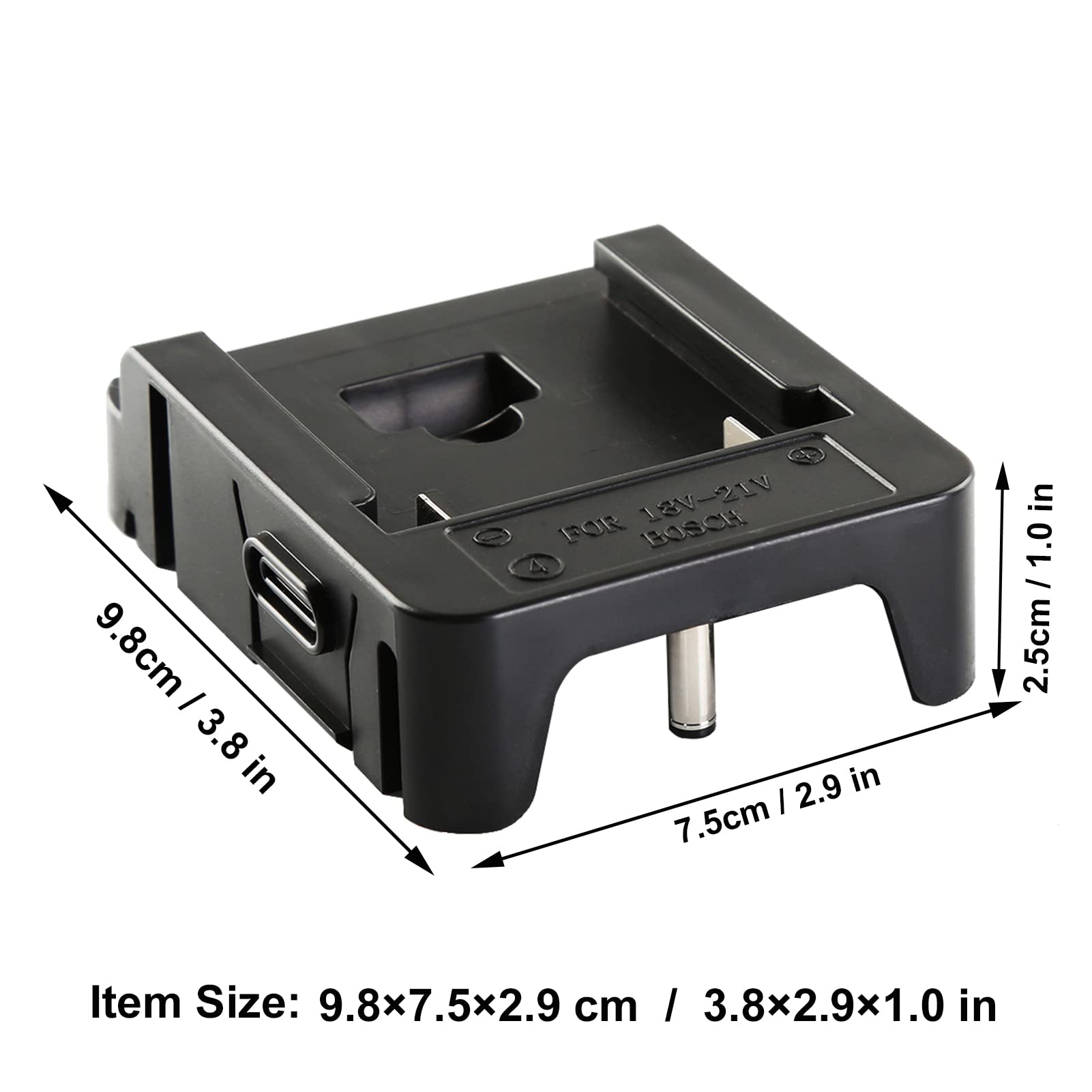 DAYATECH DC Adaptor Compatible with Bosch 18-20V Li-Ion Battery Pack, Deisgn Work Light (DY-AD-004)