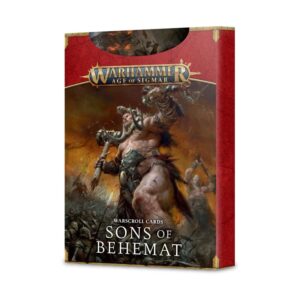 games workshop warhammer age of sigmar: warscroll cards - sons of behemat