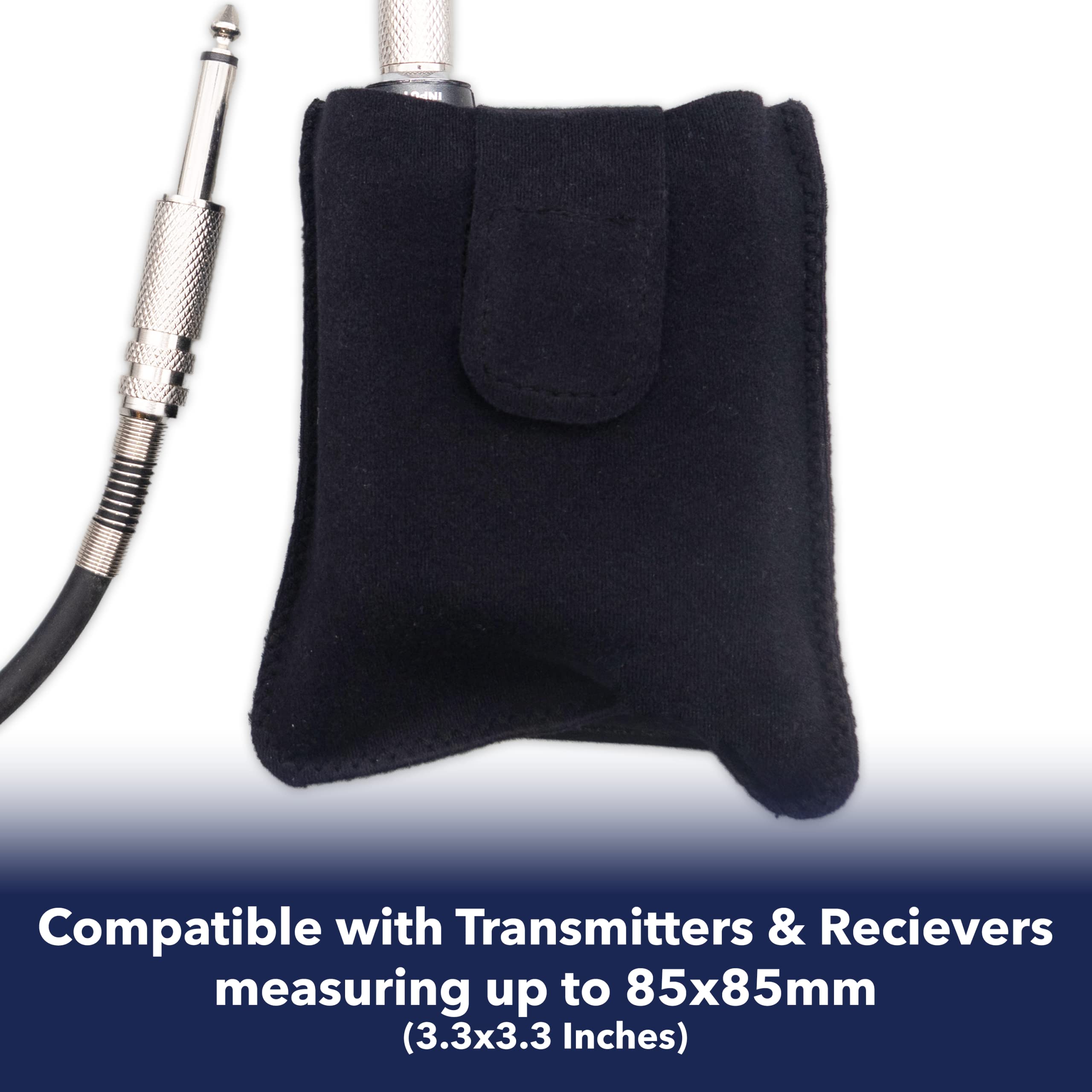 URSA Live Pouch: Premium Belt & Instrument Strap Pouch for Wireless Transmitters & Receivers. Quick and Secure Removal and Attachment. Compatible with Line 6, Sennheiser, Shure & More (Medium)