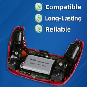 AWEDAS 2680mAh High Capacity Rechargeable Battery LIP1708 Compatible with PS5 Controller for Sony PlayStation 5 PS5 CFI-1015A CFI-1015B CF1-1115A CFI-ZCT1W DualSense PS5 Controller Battery