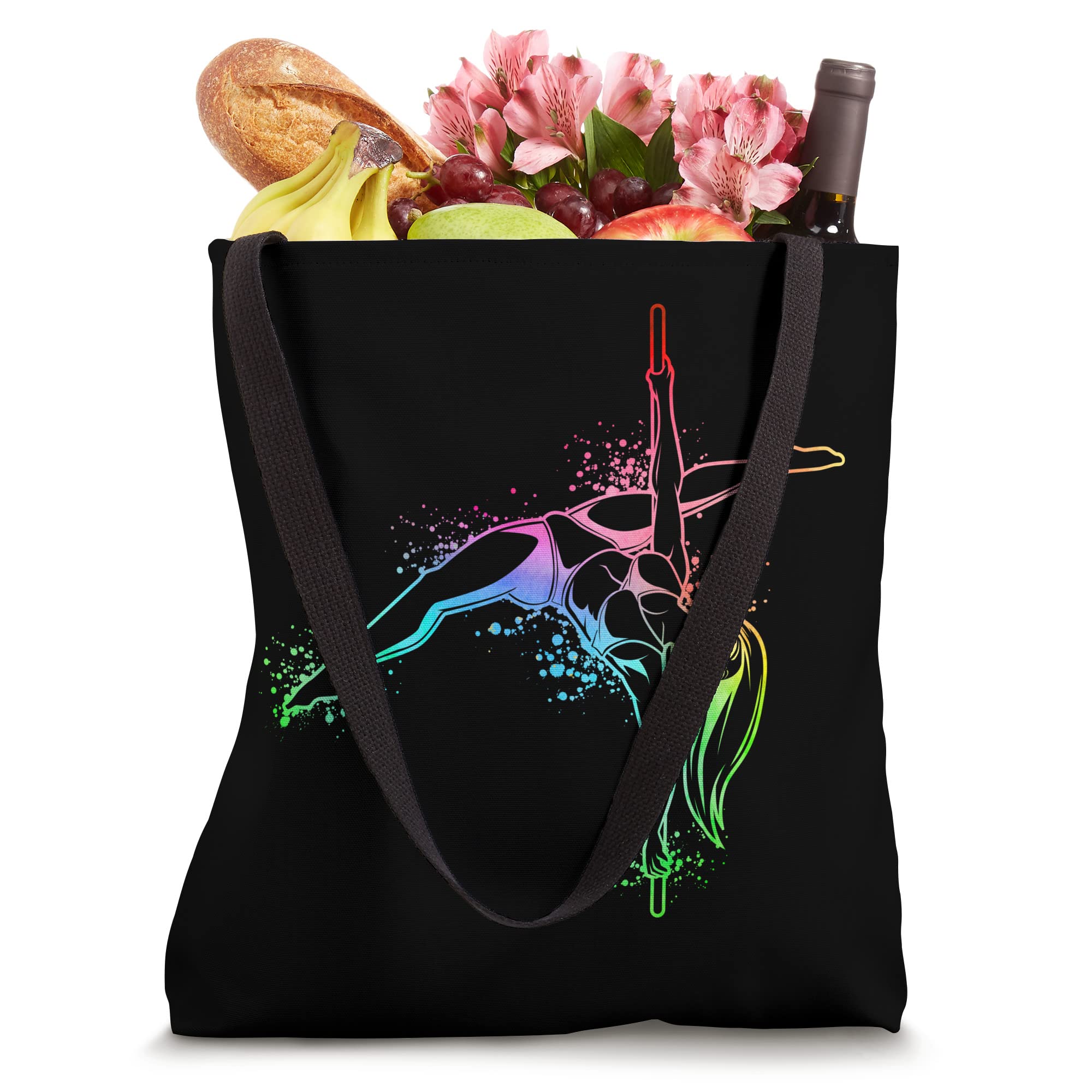 Colorful workout - Pole Fitness Tote Bag