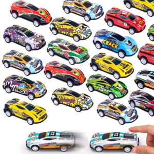 augtoy 26 pack pull back toy cars mini die-cast race vehicles bulk party favors supplies goodie bag stuffers pinata fillers class treasure chest prize box toys boys girls gifts for 3 4 5 + year old