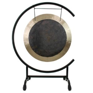 16" chinese gongs on high c stand - 16" deep breath gong. includes gong, mallet & gong stand/easy to assemble metal stand/great for small spaces