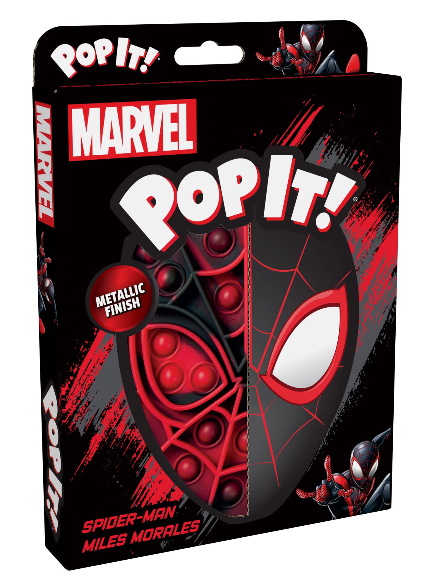 Buffalo Games - Pop It! - Spider-Man Marvel Miles Morales Metallic