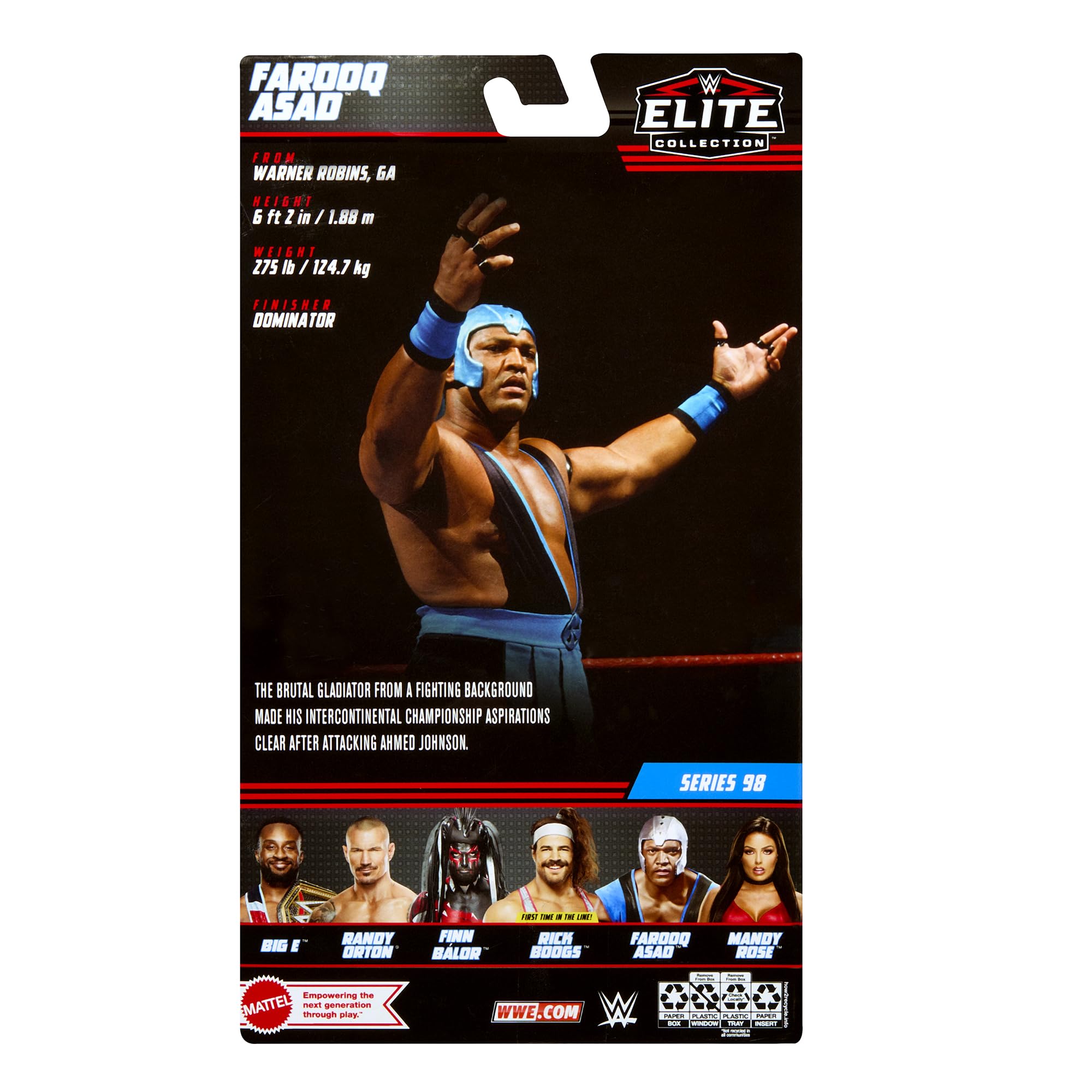 Farooq (Ron Simmons) - WWE Elite 98 Toy Wrestling Action Figure