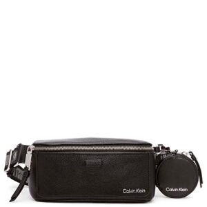 calvin klein millie novelty belt bag, black/silver