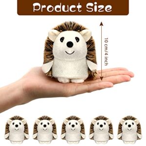 12 Pcs Mini Hedgehog Bulk Plush Stuffed Animal 4 Inch Hedgehog Plush Stuffed Toy Easter Decoration DIY Keychain Accessories Kid Children Classroom Gifts for Baby Shower Birthday Wedding Party Favor