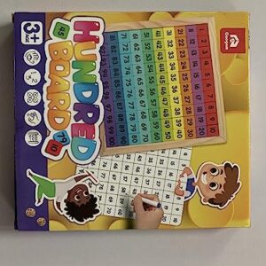 Coogam Wooden Math Hundred Board 1-100 Numbers Learning Educational Toys Colorful Montessori Counting Board Game for Preschool 3 4 5 Year Old Boys Girls