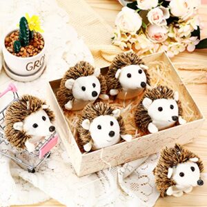 12 Pcs Mini Hedgehog Bulk Plush Stuffed Animal 4 Inch Hedgehog Plush Stuffed Toy Easter Decoration DIY Keychain Accessories Kid Children Classroom Gifts for Baby Shower Birthday Wedding Party Favor