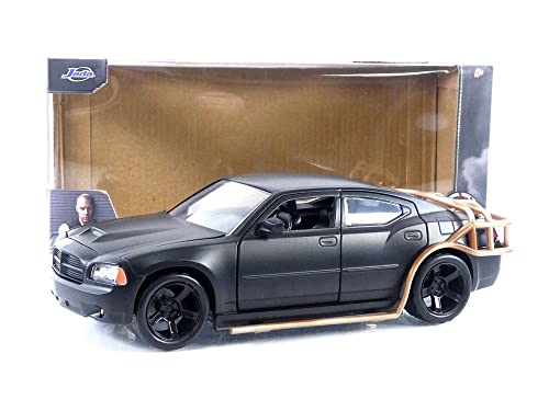 Jada Fast & Furious 1:24 2006 Dodge Charger Heist Car Die-cast Car, Toys for Kids and Adults