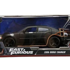 Jada Fast & Furious 1:24 2006 Dodge Charger Heist Car Die-cast Car, Toys for Kids and Adults