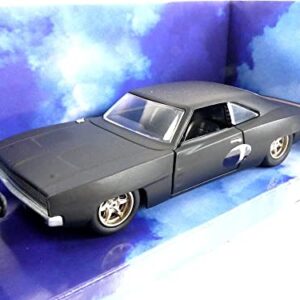 Fast & Furious 1:32 Dom's Dodge Charger & 1968 Dodge Charger Widebody Die-cast Car Twin Pack, Toys for Kids and Adults