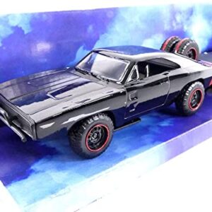 Fast & Furious 1:32 Dom's Dodge Charger & 1968 Dodge Charger Widebody Die-cast Car Twin Pack, Toys for Kids and Adults