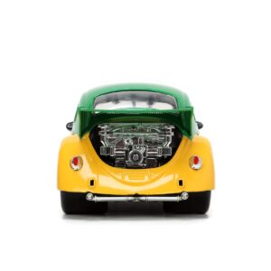 Jada Teenage Mutant Ninja Turtles 1:24 1959 Volkswagen Drag Beetle Die-cast Car & 2.75" Michelangelo Figure, Toys for Kids and Adults (33741)