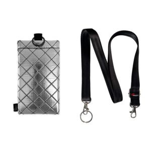 phoozy apollo ii thermal phone case with agion lining and keyring + cross body strap for easy carry of the apollo