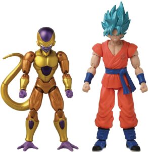 dragon ball super - dragon stars battle pack - golden frieza vs super saiyan blue goku