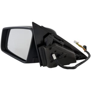 Kool Vue Driver Side Power Heated Mirror for Mercedes Benz C250 C300 C350 C63 AMG 2012-2014 Power Fold With Signal Light, Blind Spot Light, Memory & Puddle Lamp Paintable Sedan