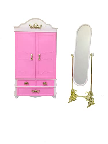 Irra Bay Dollhouse Furniture - Wardrobe and Mirror Set