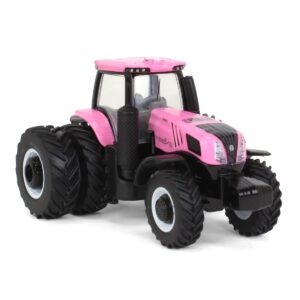 ERTL 1/64 Pink New Holland Genesis T8.380 Tractor with Rear Duals 13997