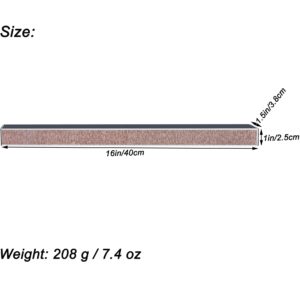 Hinfudor Fret Leveling Beam, 16 Inch (400mm) Bass Guitar Fret Leveler Sanding File Level Bar, Pro Luthier Repair Tool with 400 600 1000 1200 Grit Pre-adhesive Sandpaper